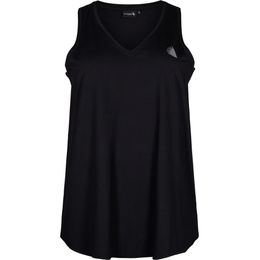 Active By Zizzi Sports Top 'ABASIC' female Black size XXXL