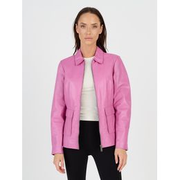 JCC Damen Lederjacke "3102222", lila, Gr. 36, Obermaterial: 100% Lammleder. Innenfutter: 100% Polyester, Jacken