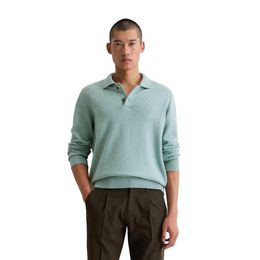 Marc O'Polo MARC O'POLO Herren Strickpullover "aus weichem Woll-Viskose-Mix", gr&uuml;n, Gr. M, unifarben, Obermaterial: 31% Wolle, 29% Schurwolle, 20% Viskose, 20%