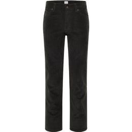 Mustang Herren Cordhose "Style Tramper Straight", schwarz, Gr. 40, Cord, Obermaterial: 100% Baumwolle, Hosen