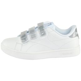 Reebok CLASSIC M&auml;dchen Sneaker "REEBOK COURT CLEAN HOOK & LOOP STRAPS", Gr. 33, wei&szlig;, Synthetik, Schuhe