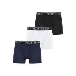 FELIX HARDY Damen Boxershorts "3er-Pack Boxershorts"navy, wei&szlig;, schwarz, Gr. L, 97% Baumwolle, 3% Elasthan, Unterhosen