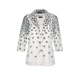 GOLDNER Damen Klassische Bluse "Festtagsoutfit mit Spitzen-Details", schwarz, Gr. 52, Obermaterial: 100% Polyester PES., Blusen, 2 in 1