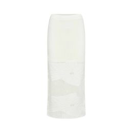 Levete Room Damen Midirock "Levete Room Skirt LT-LIAN 2", wei&szlig;, Gr. 42, Obermaterial: 100% Baumwolle, R&ouml;cke