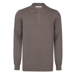 FELIX HARDY Herren Polokragenpullover "Pullover mit Polo-Kragen 2er-Pack", braun, Gr. XXL, 100% Baumwolle, Pullover