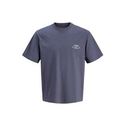 Jack & Jones Jack & Jones T-Shirt 'Jormontauk' Herren Gr&ouml;&szlig;e L indigo / dunkelgrau / hummer / wei&szlig;