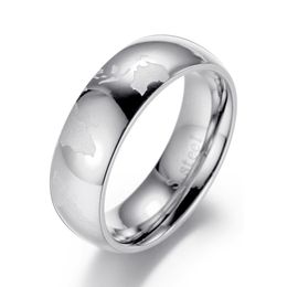 Firetti Damen Partnerring "Schmuck Geschenk "LIEBE" Earth", 56, ohne Zirkonia, Edelstahl, 7mm, silber, Edelstahl, Fingerringe, mit oder ohne Zirkonia