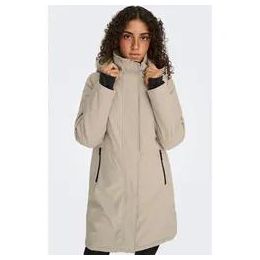 Parka Only "ONLKARA PARKA OS OTW", Damen, Gr. L, humus, Web, Obermaterial: 100% Polyester, unifarben, Po-bedeckend, Jacken Parka