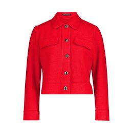 Betty Barclay Damen Jackenblazer "Damen mit aufgesetzten Taschen"high risk rot, Gr. 48, Flanell, Obermaterial: 60% Viskose, 40% Wolle, Blazer