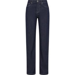 Urban Classics Damen Bequeme Jeans "Urban Classics Ladies Straight Fit Denim"rinse washed, Gr. 32, unifarben, 100% Baumwolle, Jeans
