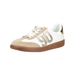 Sneaker Steve Madden "Steve Madden Sneaker Textil", Damen, Gr. 37, wei&szlig;, gold, Textil, Schuhe Sneaker