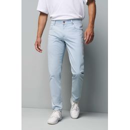 MEYER Herren Chinos "Chino", blau, Gr. 40, unifarben, 97% Baumwolle, 3% Elasthan, Hosen, M5 Serie, sportliche Five Pocket