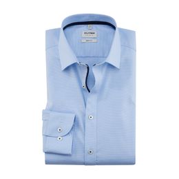 OLYMP Herren Businesshemd "Level Five body fit", blau, Gr. 38, Web, Obermaterial: 97% Baumwolle, 3% Elastolefin, Hemden