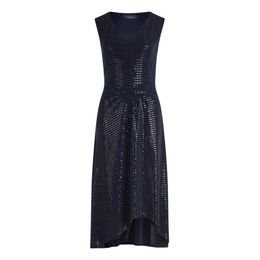 Vera Mont Damen Cocktailkleid "Damen im Glitzer-Look", blau, Gr. 38, Jersey, Obermaterial: 86% Polyamid, 9% Polyester, 5% Elasthan. Futter: 100%