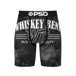 PSD Herren Boxershorts "WHISKEY OLD SCHOOL Herren", Gr. M, schwarz-wei&szlig;, 88% Polyester, 12% Elasthan, Unterhosen