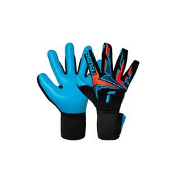 Reusch Damen Torwarthandschuhe "Attrakt Freegel Aqua", blau, Gr. 8, 38% Latex, 30% Polyester, 3% Lederimitat, 3% Polyamid, Handschuhe, mit speziellem