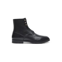 Henry Stevens Herren Schn&uuml;rboots "Wallace PDB", Gr. 40, schwarz, Kalbsleder, Schuhe