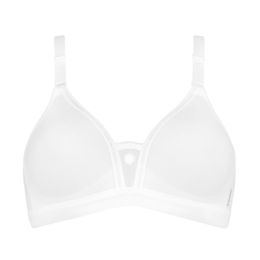 Damen Sport-BH "Triaction Trophy N", triaction by Triumph, Gr. 80, wei&szlig;, Single Jersey, Obermaterial: 53% Polyamid, 24% Baumwolle, 22% Elasthan