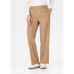 Stehmann Damen Jerseyhose "Fenja2-780", beige, Gr. 36, unifarben, Web, Obermaterial: 68% Viskose, 27% Polyamid, 5% Elasthan, Hosen, im Straight Fit,