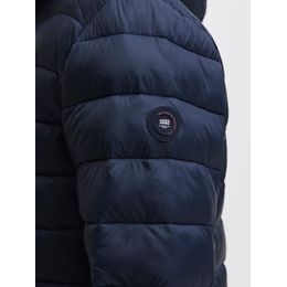 Jack & Jones JACK & JONES Herren Steppjacke "JJEBRADLEY LIGHT PUFFER HOOD NOOS", blau, Gr. XXL, unifarben, Web, Obermaterial: 100% Nylon, Jacken