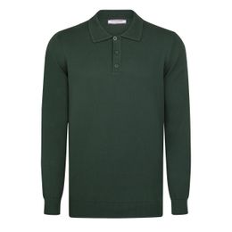 FELIX HARDY Herren Polokragenpullover "Pullover mit Polo-Kragen"dunkelgr&uuml;n, Gr. M, 100% Baumwolle, Pullover