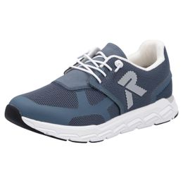 RIEKER SPORT Damen Slip-On Sneaker "Preston", Gr. 43, blau, Nubuklederimitat, Textil, Schuhe, Freizeitschuh, Halbschuh, Schlupfschuh mit Gummizug