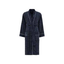 Bademantel Philipp Plein10, grau, Obermaterial: 100% Baumwolle, Hausm&auml;ntel, "Kimono Bathrobe Hexagon"
