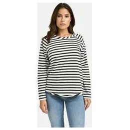 Smith & Soul Langarmshirt SMITH & SOUL, Damen, Gr. M, schwarz, Jersey, Obermaterial: 100% Baumwolle, gestreift, regular fit h&uuml;ftbedeckend, Rundhals, Raglan&auml;rmel, Shirts Langarmshirt, aus Baumwolle, Rundhals