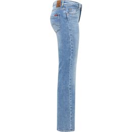 Mustang Damen Bootcut-Jeans "Damen Style Shelby Slim Boot", blau, Gr. 25, unifarben, Denim/Jeans, 99% Baumwolle, 1% Elasthan, Jeans