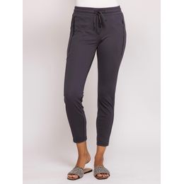 Zhrill Damen Stoffhose "ZHCHIARA CASUAL"blau, Gr. M, gemustert, Web, Obermaterial: 46% Viskose, 45% Polyamid, 9% Elasthan, Hosen, schmale Passform,