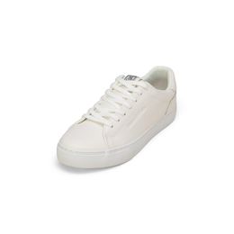 Marc O'Polo Sneaker MARC O'POLO "aus fein genarbtem Rindleder", Herren, Gr. 43, wei&szlig;, Obermaterial: 100% Leder (Rind), unifarben, Schuhe Sneaker
