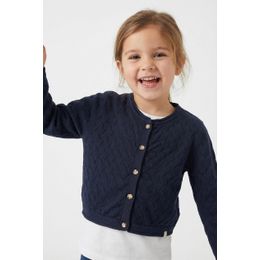KIDS Only M&auml;dchen Strickjacke "KMGMEGAN LIFE LS CARDIGAN KNT NOOS"night sky, Gr. 110, Strukturmuster, unifarben, Strick, Obermaterial: 100%