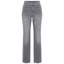 MAC Damen Bequeme Jeans "Stella", grau, Gr. 36, Denim/Jeans, Obermaterial: 88% Baumwolle, 9% Polyester, 3% Elasthan, Jeans, Gerader Beinverlauf