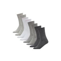 Socken s.Oliver "essentials", Herren, Gr. 35-38, wei&szlig; (wei&szlig; mix), Baumwollmischung, normal, Socken Socken, mit weichem Bund