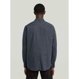 G-Star Raw G-STAR Herren Langarmshirt "Panelled Pocket Regular Shirt", grau, Gr. XS, Obermaterial: 58% Baumwolle, 22% Polyester, 20% Baumwolle, Shirts