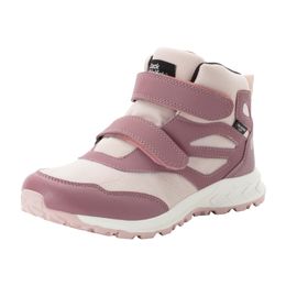 Jack Wolfskin Kinder Wanderschuh "WOODLAND TEXAPORE MID VC K", Gr. 38, lila, Synthetik, Textil, Schuhe, wasserdicht mit Klettverschluss, Trekkingschuh