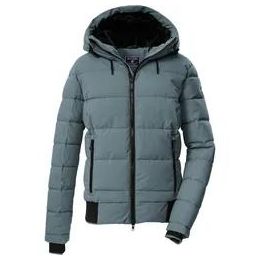 Steppjacke Killtec "KOW 12 WMN QLTD JCKT", Damen, Gr. 40, graublau, Obermaterial: 100% Polyester;Futter: 100% Polyester;F&uuml;llung: 100% Polyester, Jacken Steppjacke, Wasser- und windabweisende Damen Steppjacke mit Kapuze