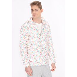 Mo Athlsr &Uuml;bergangsjacke Herren Gr&ouml;&szlig;e S hellblau / gr&uuml;n / neonorange / hellpink / wei&szlig;