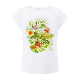 Peter Hahn - T-Shirt mit Rundhals-Ausschnitt, weiss, Gr. 36 / S - Baumwolle