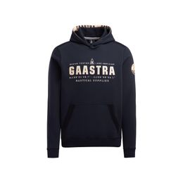 Gaastra Hoodie mit Logo-Applikation und Tapes Herren Gr&ouml;&szlig;e XXXL blau