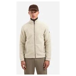 Sweater NO EXCESS "NO EXCESS Teddy-Sweatjacke Sweater Full Zip Teddy", Herren, Gr. M, sand, 100% Polyester ( Recycelt), Sweatshirts Sweater
