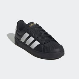 Sneaker adidas Sportswear "STREETTALK", M&auml;dchen, Gr. 36, core schwarz, ftwr wei&szlig;, gold metallic, Synthetik, Schuhe Sneaker, inspiriert vom Design des adidas superstar, f&uuml;r Kinder & Jugendliche