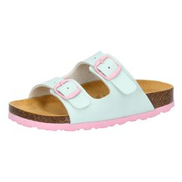 Lico M&auml;dchen Pantolette "Pantolette Bioline Kids", Gr. 30, gr&uuml;n, Synthetik, Schuhe