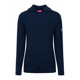 Strickpullover Derbe "Matrosenpl&uuml;nn", Herren, Gr. XL, blau (navy), Obermaterial: 100% Baumwolle, Basic, relaxed fit, Pullover Strickpullover, Maritim, Rei&szlig;verschluss