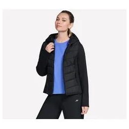 Funktionsjacke Skechers "Skechers PERFORMANCE ELITE HOODED JACKET", Damen, Gr. XL, schwarz, Obermaterial: 100% Polyester, Jacken Funktionsjacke, &Uuml;bergangsjacke