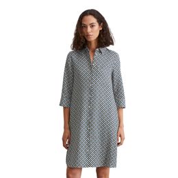 Marc O'Polo MARC O'POLO Damen Midikleid "mit Print-Muster", bunt, Gr. 38, bedruckt, Obermaterial: 100% Leinen, Kleider