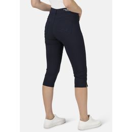 STOOKER WOMEN Damen 7/8-Hose "Tahiti Twill Capri Slim Fit", blau, Gr. 38, Twill, 70% Viskose, 26% Polyamid, 4% Elasthan, Hosen, Capri Slim Fit Casual