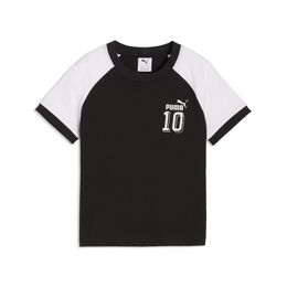 Puma Damen T-Shirt "FUTURE.Puma.ARCHIVE Slim Ringer-T-Shirt Damen", schwarz-wei&szlig;, Gr. S, clean, Obermaterial: 100% Baumwolle. Rippe: 20% Polyester,