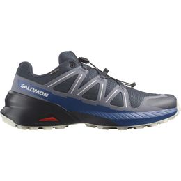Trailrunningschuh Salomon "SPEEDCROSS PEAK GORE-TEX", Herren, Gr. 43, blau nights, grisaille, nautical blau, Synthetik, Textil, Schuhe, wasserdicht