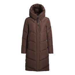 Khujo Damen Steppmantel "JANGE"schwarz braun, Gr. M, unifarben, 100% Polyester, M&auml;ntel